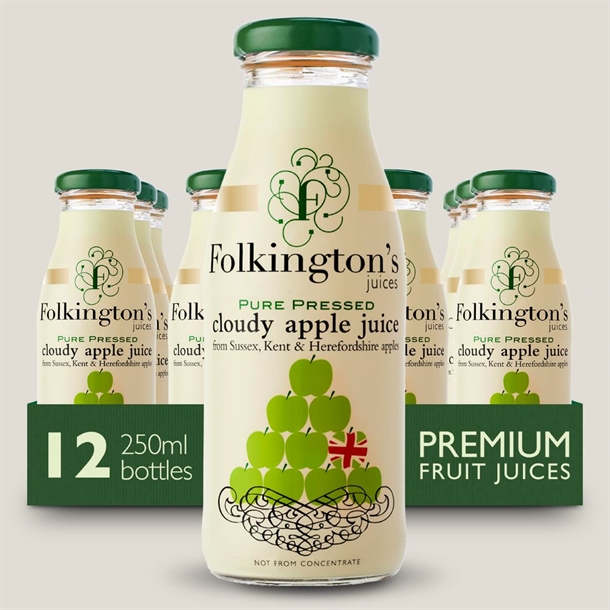 Folkington's Juices Apple Glass Bottle 250ml (Pack of 12) - FU462 - Buy ...