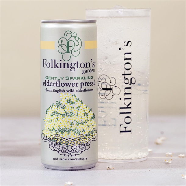Folkington's Sparkling Drinks Elderflower Can 250ml (Pack of 12 ...