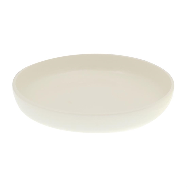 Rakstone Ease Round Deep Plates Ivory 280mm (2 Pack) - FW162 - Nisbets