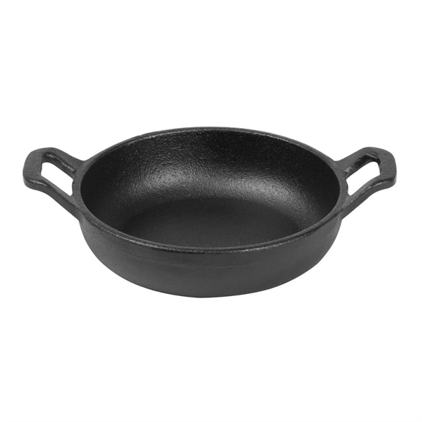Olympia Cast Iron Round Eared Dish 120mm - FW815 - Nisbets