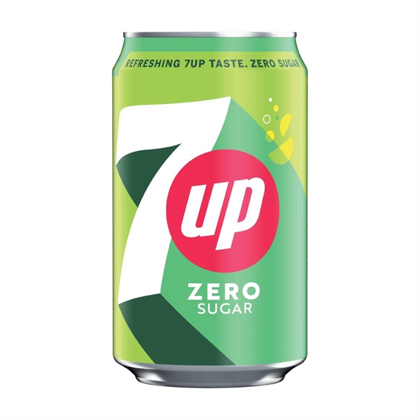 7UP Zero Cans - 330ml (Case 24) - FW837 - Nisbets