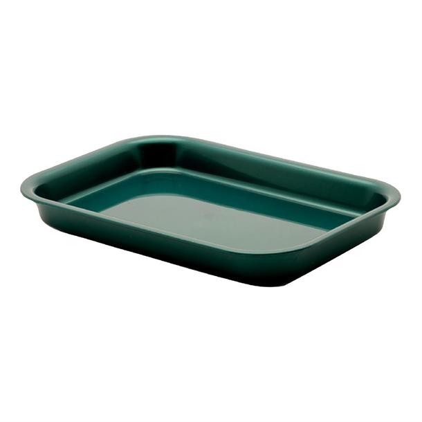 KH Rectangular Tray Green Pp (12 Pack) - FZ161 - Nisbets