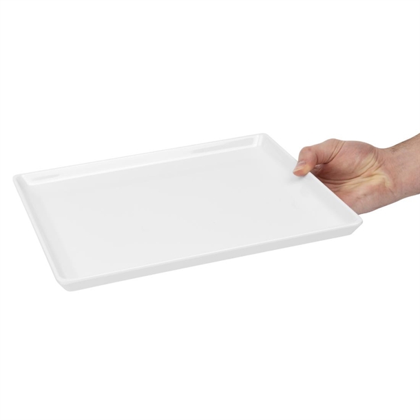 APS Float Melamine Tray White GN 1/2 - GF076 - Buy Online at Nisbets
