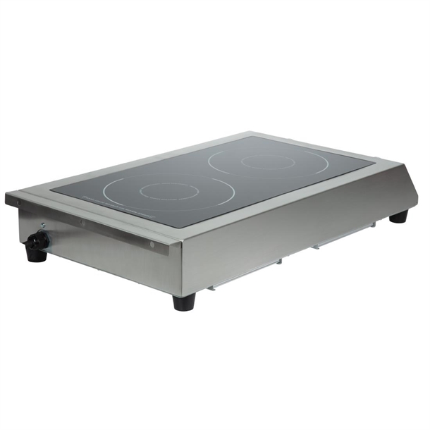 Buffalo Heavy Duty Double Induction Hob 7kW - GF239 - Buy Online at Nisbets