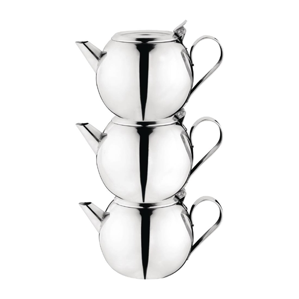 Olympia Stacking Stainless Steel Teapot - GF993 - Buy Online at Nisbets