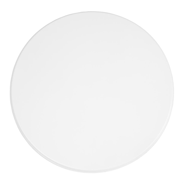 Bolero Round Table Top White 600mm - GG645 - Buy Online at Nisbets