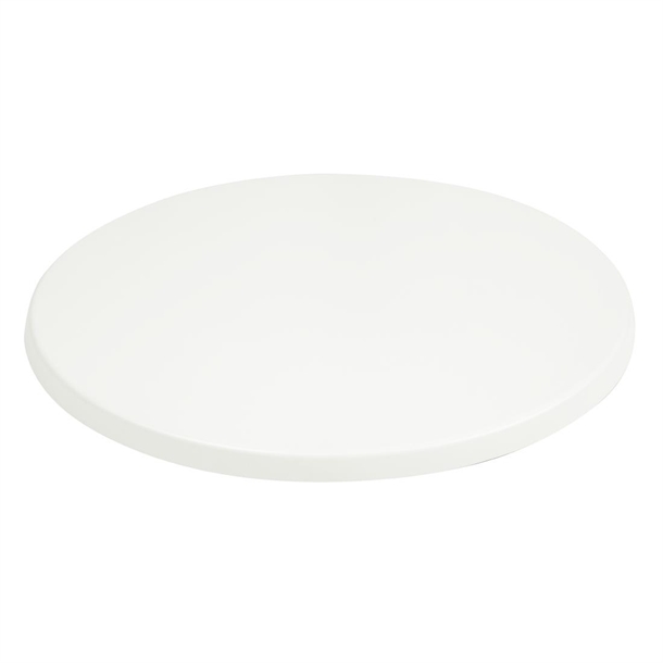 Bolero Round Table Top White 600mm - GG645 - Nisbets