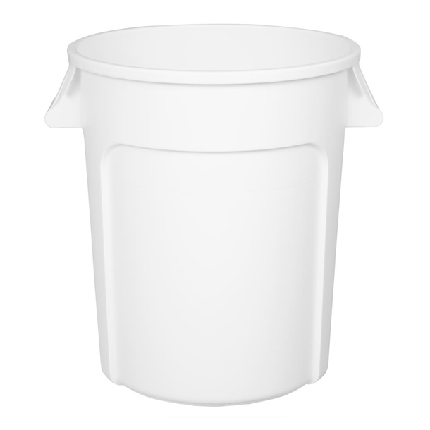Vogue Polypropylene Round Container Bin White 76Ltr - GG793 - Nisbets