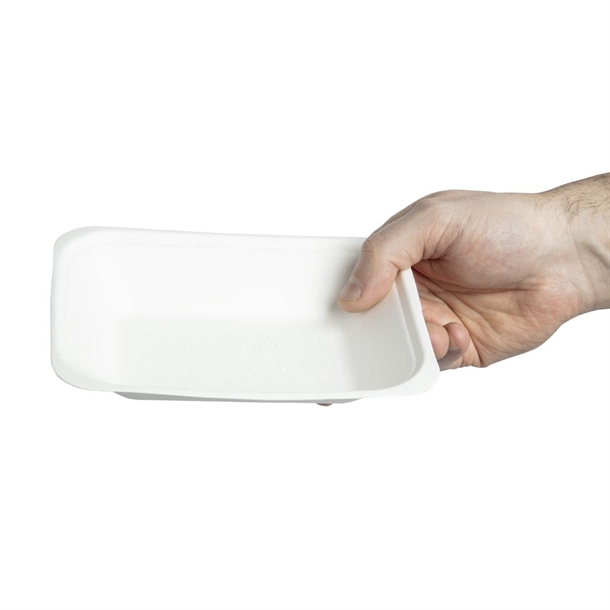 Vegware Compostable Bagasse Chip Trays 175mm (Pack of 500) - GH025 ...