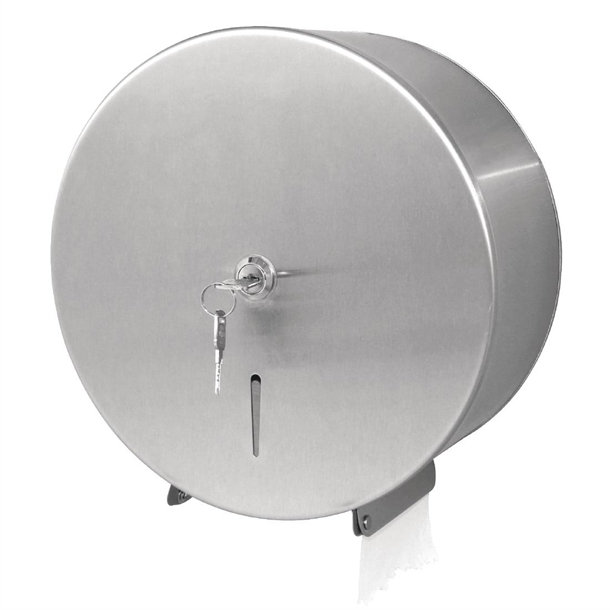 Jantex Stainless Steel Jumbo Roll Tissue Dispenser - GJ031 - Buy Online ...