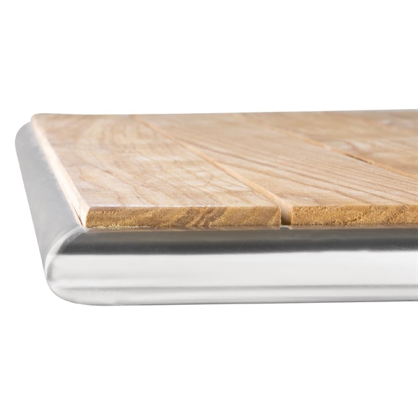 Bolero Ash Flip Top Square Bistro Table 600mm - GK991 - Buy Online at ...