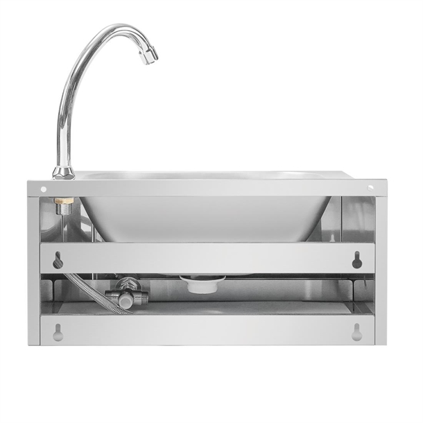 Vogue Stainless Steel Knee Operated Sink - GL280 - Buy Online at Nisbets