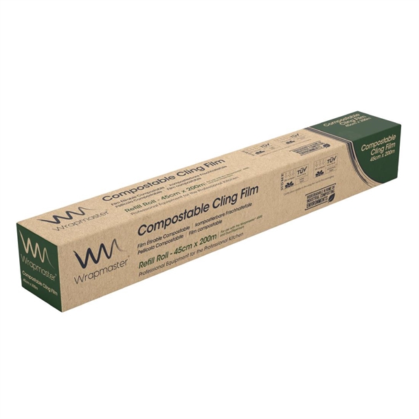 Wrapmaster Compostable Cling Film Refill for Wrapmaster 4500 450mm x ...