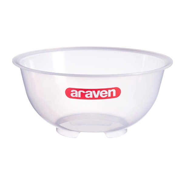Araven Polypropylene Mixing Bowl Transparent 11Ltr - GL979 - Nisbets
