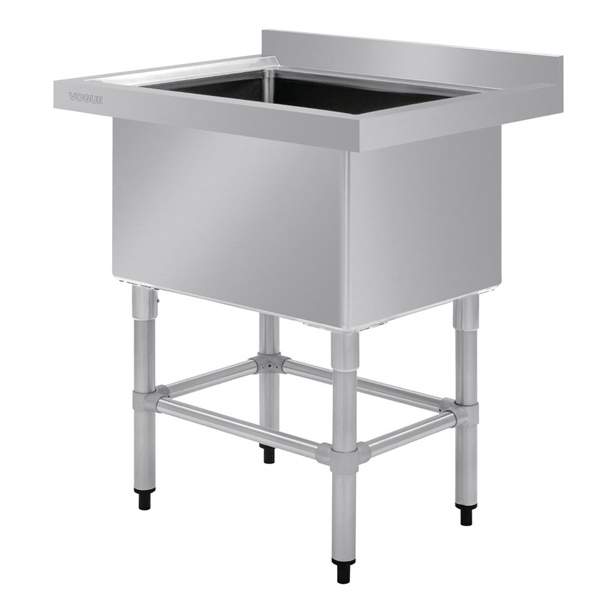 Vogue St/St Deep Pot Sink - 770mm (w) x 600mm (d) 90mm Drain - HC910 ...