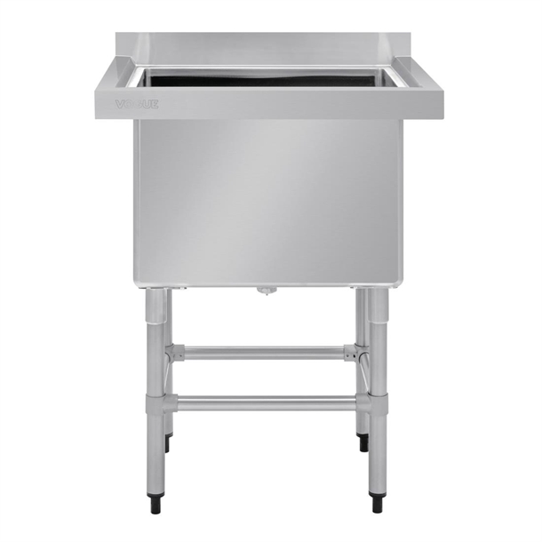 Vogue St/St Deep Pot Sink - 770mm (w) x 600mm (d) 90mm Drain - HC910 ...