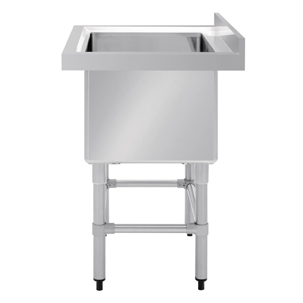 Vogue St/St Deep Pot Sink - 770mm (w) x 600mm (d) 90mm Drain - HC910 ...