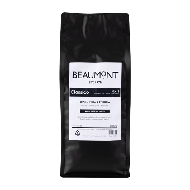 Beaumont No.1 Classico Coffee Beans 1kg - HS525 - Nisbets