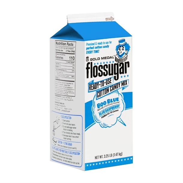 Flossugar Blue Raspberry Ready to Use Cotton Candy Mix 1.47kg - HS988 ...