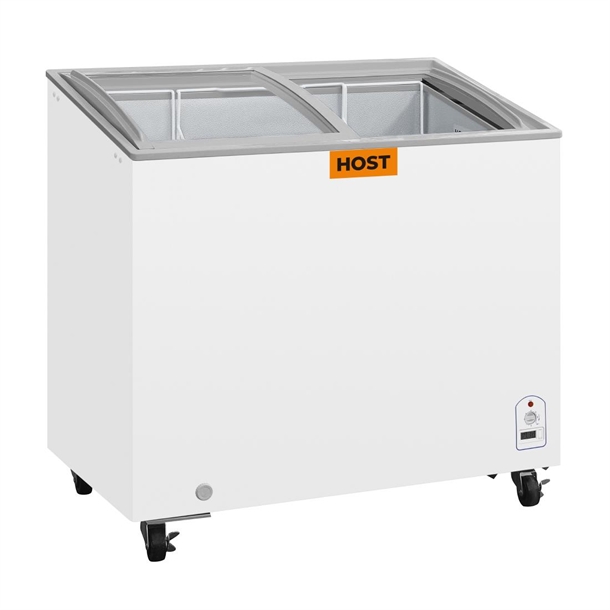 HOST Chest Display Freezer with Sliding Glass Lid 200Ltr HOST1111CF ...