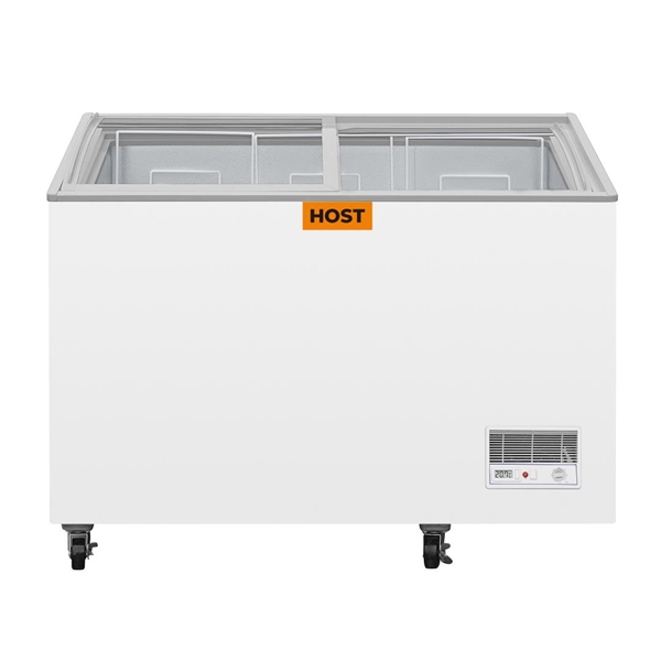 HOST Chest Display Freezer with Sliding Glass Lid 270Ltr HOST1112CF ...