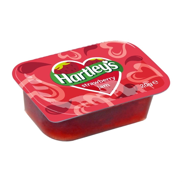 Hartley's Strawberry Jam 20g (100 Pack) - HT347 - Nisbets
