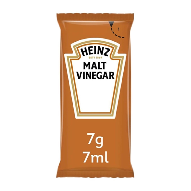 Heinz Malt Vinegar Sachets 7ml (200 Pack) - HT391 - Nisbets