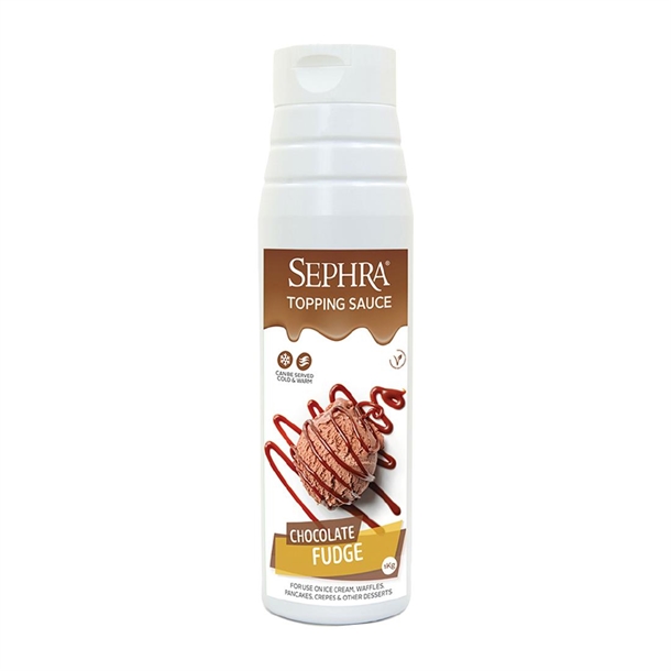 Sephra Chocolate Fudge Topping Sauces 1kg - HU114 - Nisbets