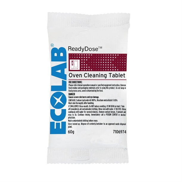Ecolab ReadyDose Oven Cleaning Tablets 60g (50 Pack) - HU619 - Nisbets