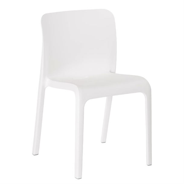 Origin POP Chair Traffic White 480x500x790mm (2 Pack) - HX760 - Nisbets
