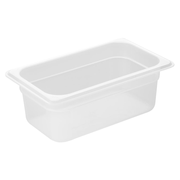 Nisbets Essentials Polypropylene 1/4 Gastronorm Container 100mm - HZ342 ...