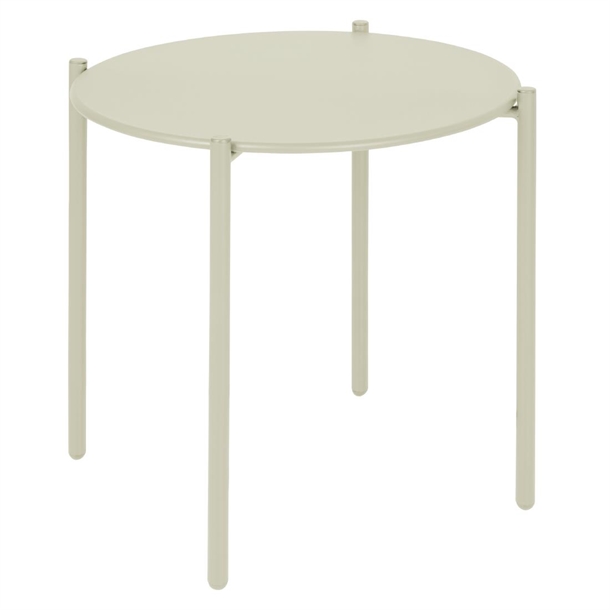 Bolero Perth Round Low Coffee Table Light Grey 450mm - HZ377 - Nisbets