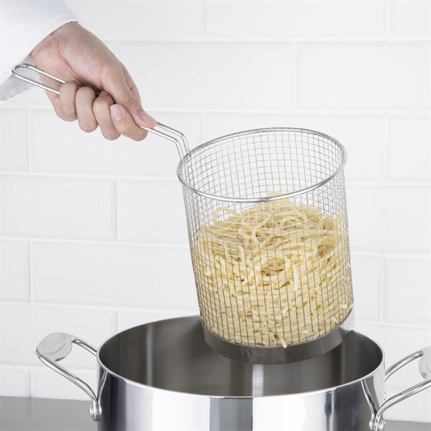 Vogue Stainless Steel Spaghetti Basket 5.9" - J719 - Buy Online at Nisbets