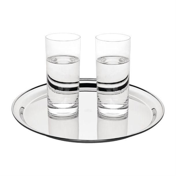 Plateau de service rond inox Olympia 305mm - J828 - Nisbets