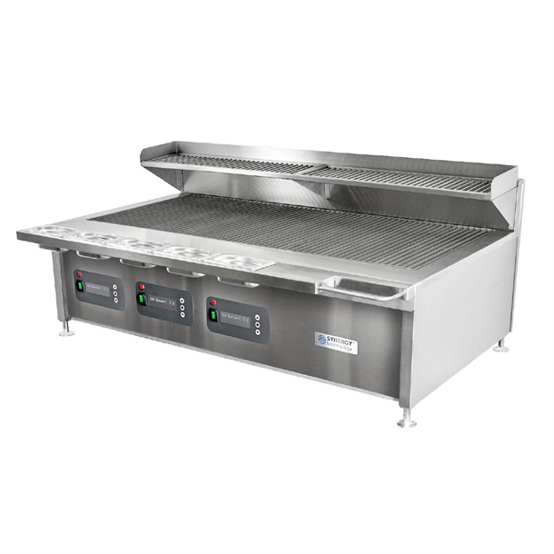 Synergy Grill Trilogy Nat Gas Chargrill with Garnish Rail & Slow Cook ...