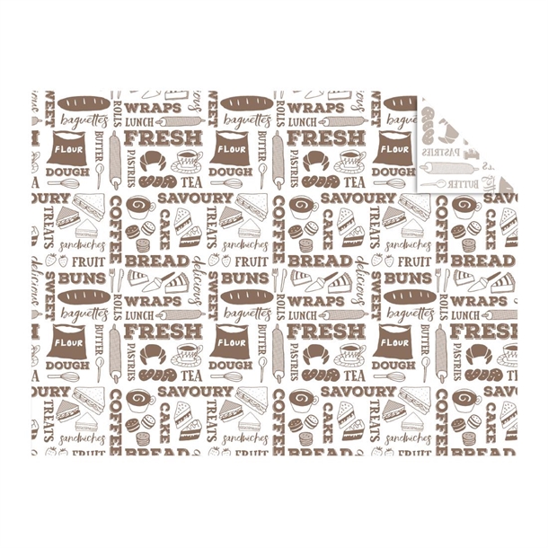 Vegware Greaseproof Sheets Bakery 400x300mm (1000 Pack) - JB826 - Nisbets