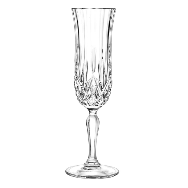 RCR Opera Flute Glass 130ml (6 Pack) - JC357 - Nisbets