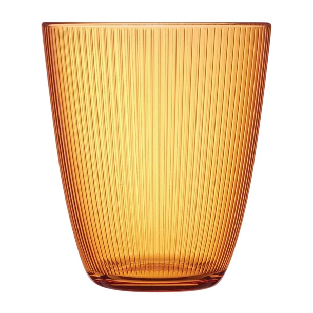 Luminarc Concepto Stripy Amber Tumblers 320ml (24 Pack) - JC972 - Nisbets