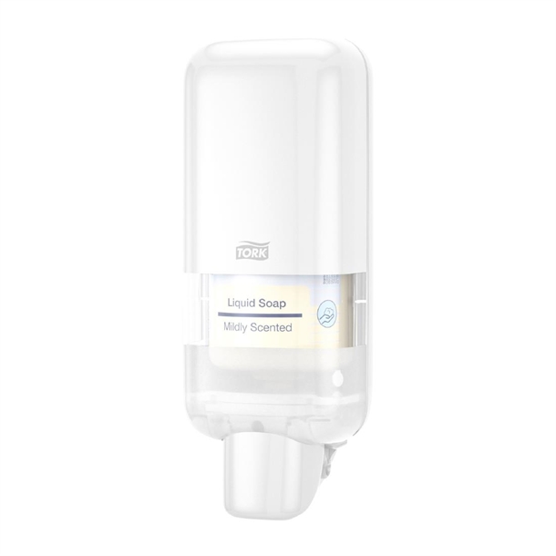 Tork S4 Soap and Sanitiser Dispenser White - JE043 - Nisbets