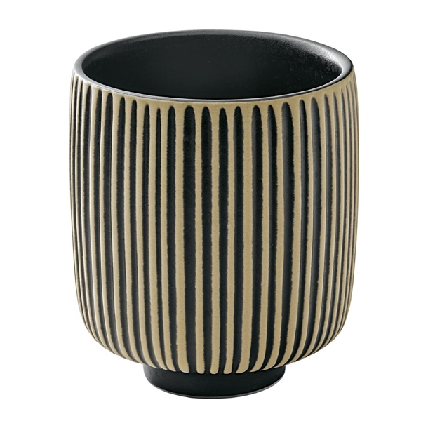 Playground Nara Black & White Mugs 320ml (6 Pack) - JE558 - Nisbets