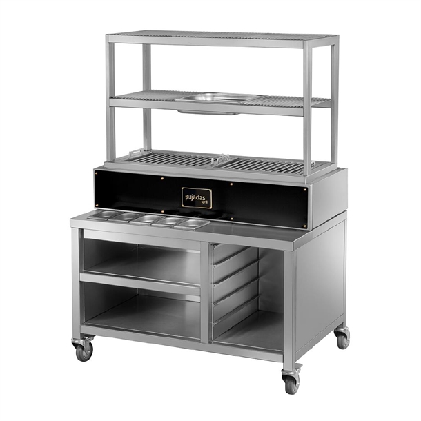 Pujadas Robata Grill with Mobile Cabinet 8582010B - JE928 - Nisbets