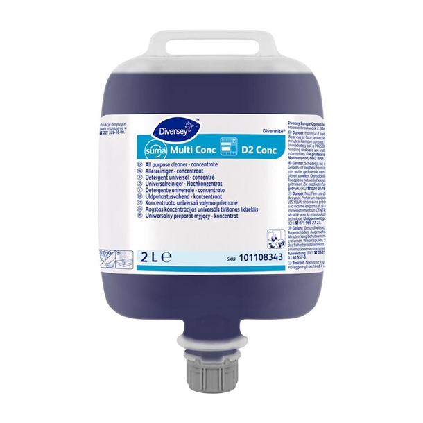 Diversey Suma D2 Multi-Purpose Cleaner 2Ltr - JK425 - Nisbets