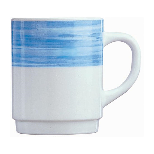 Arcoroc Brush Mugs Blue 250ml (36 Pack) - JK541 - Nisbets