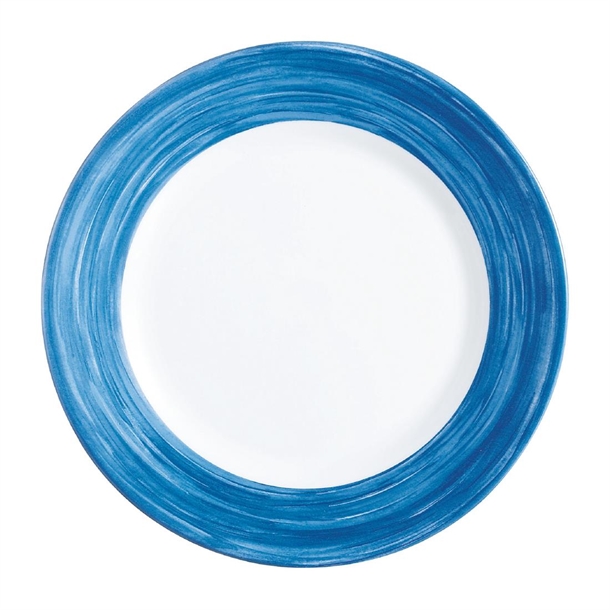 Arcoroc Brush Plates Blue Jean 235mm (24 Pack) - JK550 - Nisbets