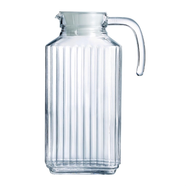 Luminarc Quadro Fridge Jug & Lid 1.7Ltr ( 6 Pack) - JK615 - Nisbets