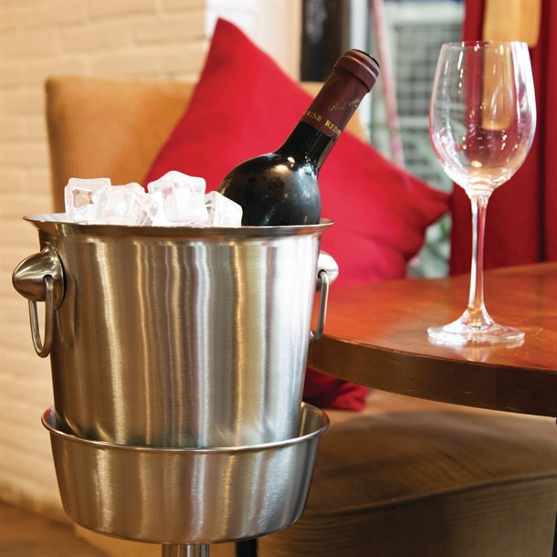 Olympia Brushed Stainless Steel Wine & Champagne Bucket - K406 - Buy ...