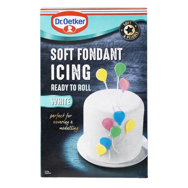 Dr. Oetker Soft Fondant White Icing Ready to Roll 1kg - KA083 - Nisbets