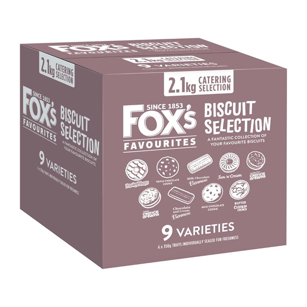 Fox's Favourites Catering Biscuit Assortment 350g (6 Pack) - KA657 ...
