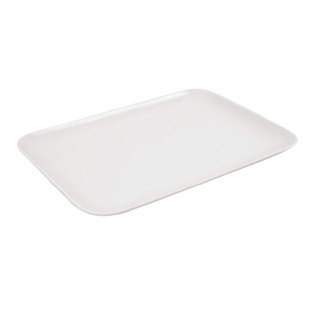 Dalebrook Melamine Rectangular Platter White - P_L288 - Nisbets