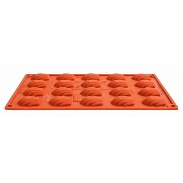 Pavoni Formaflex Silicone Non-Stick Mini-Madeleine Mould 20 Cup - N939 ...